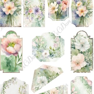 Digital Paper Clipart Set Junk Journal Kit "spring Journal ...