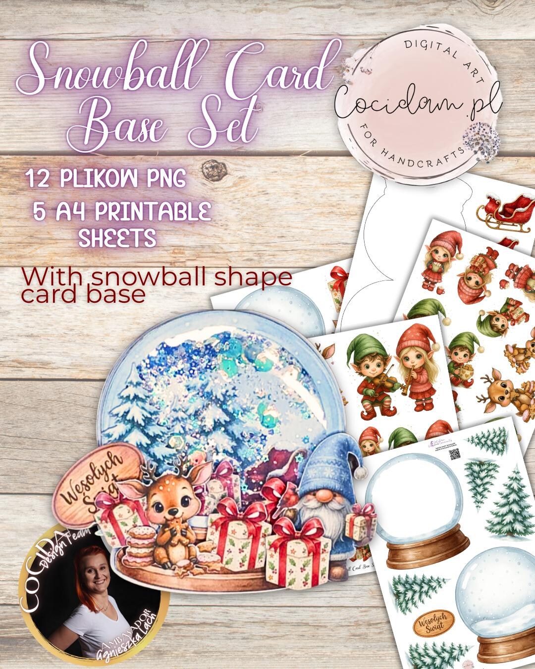 Snowball Card Base Set – Snowball Card Base + Shaker Elements | 12 Pngs ...