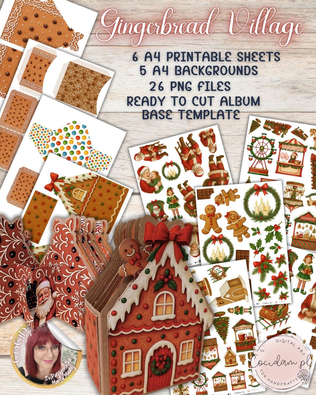 Gingerbread Village – Christmas Scrapbooking Collection, Gingerbread ...