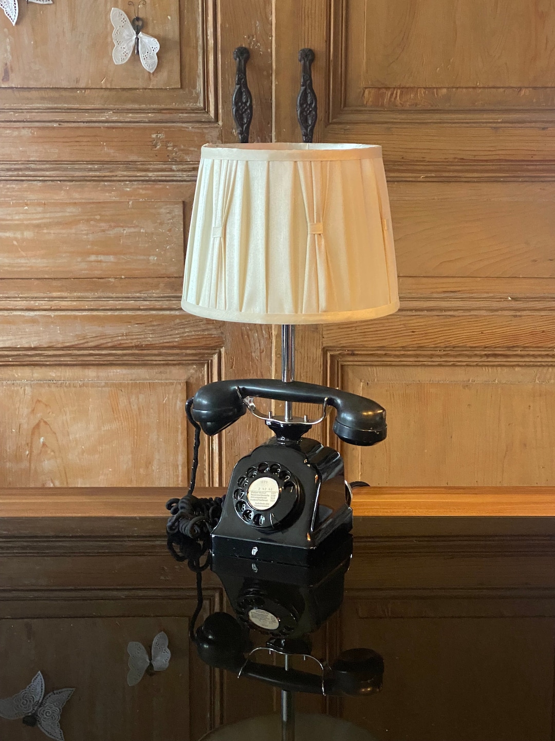Vintage Telephone Upcycling Table Lamp Telephone Lamp - Etsy
