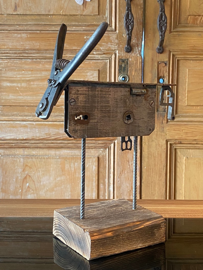 Upcycling Animal Sculpture Horned Animal Made From Recycled Materials ...