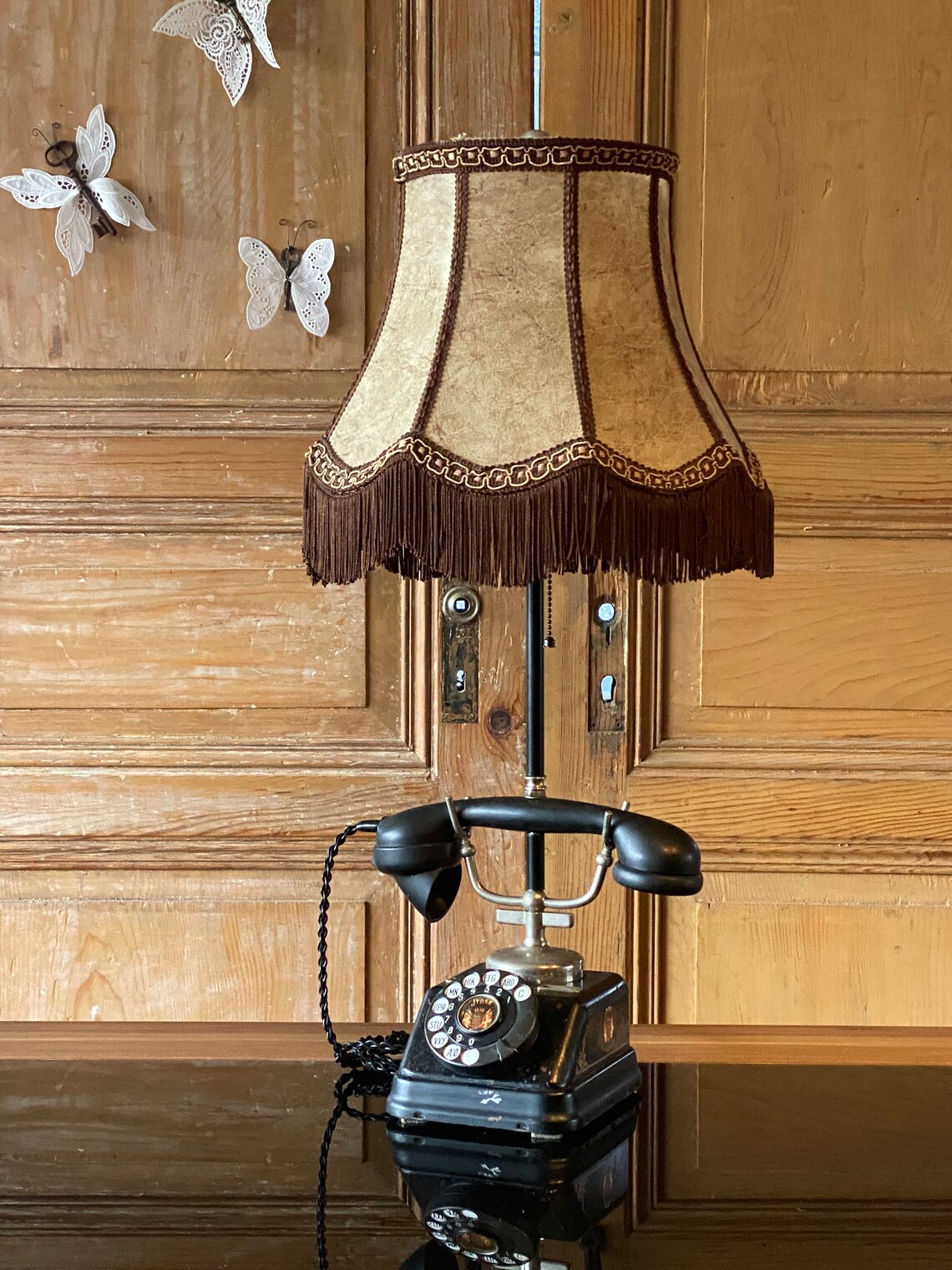 Vintage Telephone Upcycling Table Lamp Telephone Lamp - Etsy