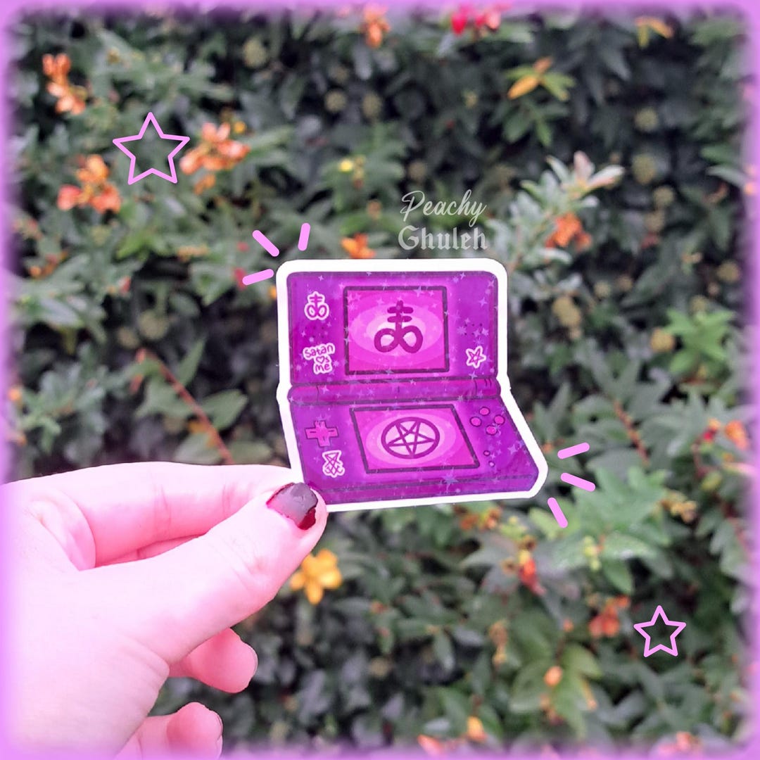 Occult Gaming Console Sticker | Purple Holographic Sticker Star Overlay ...