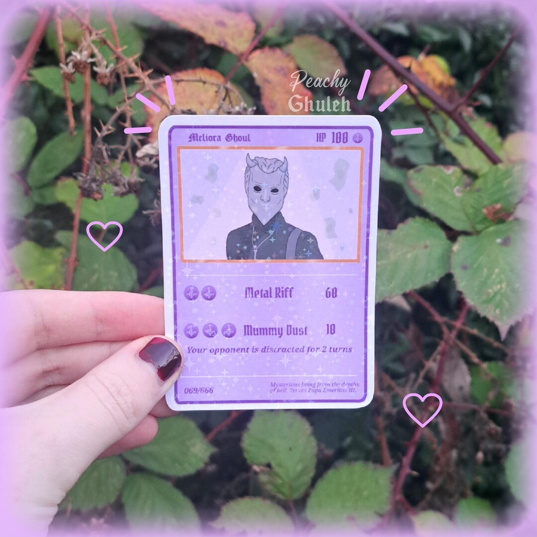 Ghost Band Inspired Holographic Sticker | Trading Card Game Inspired ...