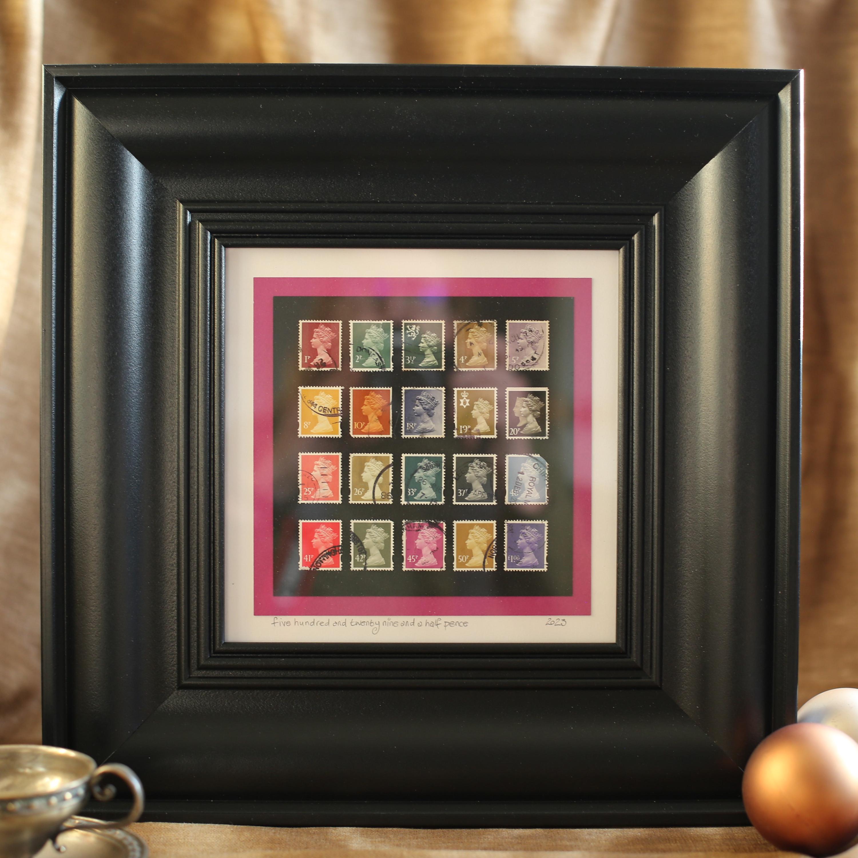 Vintage Postage Stamp Art - Wall Decor - Framed Artwork - Etsy UK