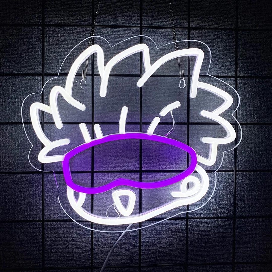 Gojo Anime Neon Sign, Kid's Room Neon Light, Mancave Neon Sign, Custom ...