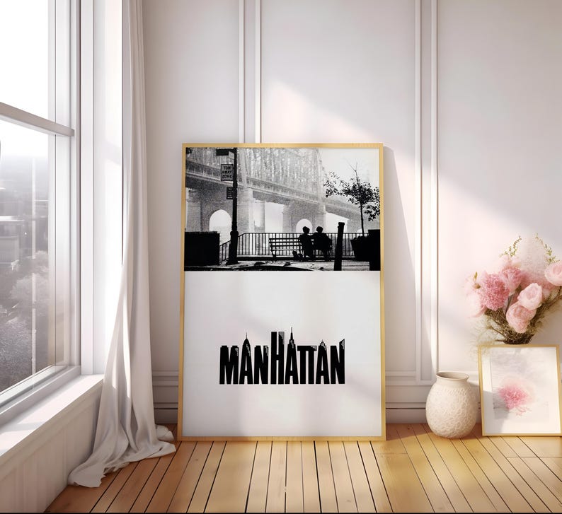 Manhattan - 1979 Movie Poster. Woody Allen, Woody Allen, Diane Keaton ...