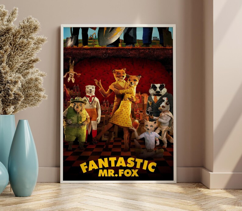 Fantastic Mr. Fox 2009 Movie Poster. Wes Anderson, George Clooney ...