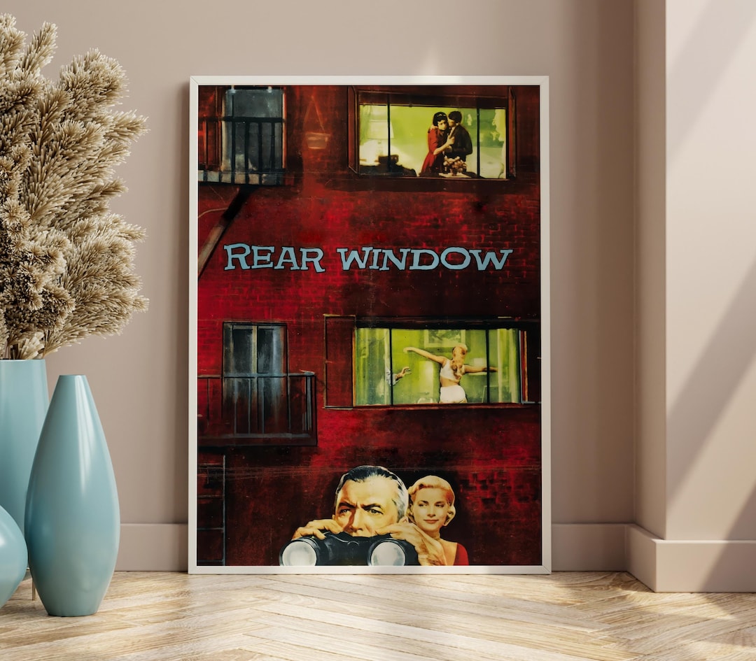 Rear Window 1954 Movie Poster. Alfred Hitchcock, James Stewart, Grace ...
