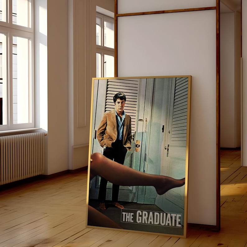 The Graduate 1967 Movie Poster. Mike Nichols, Dustin Hoffman, Anne ...