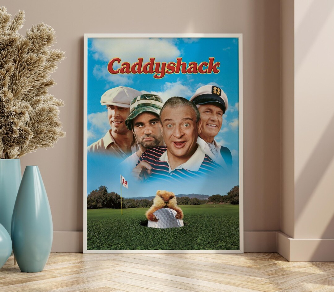 Caddyshack 1980 Movie Poster. Harold Ramis, Chevy Chase, Bill Murray - Etsy