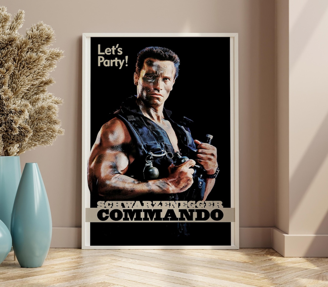 Commando - 1985 Movie Poster. Mark L. Lester, Arnold Schwarzenegger ...