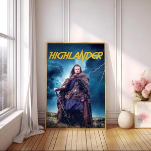 Highlander 1986 Movie Poster. Russell Mulcahy, Christopher Lambert ...