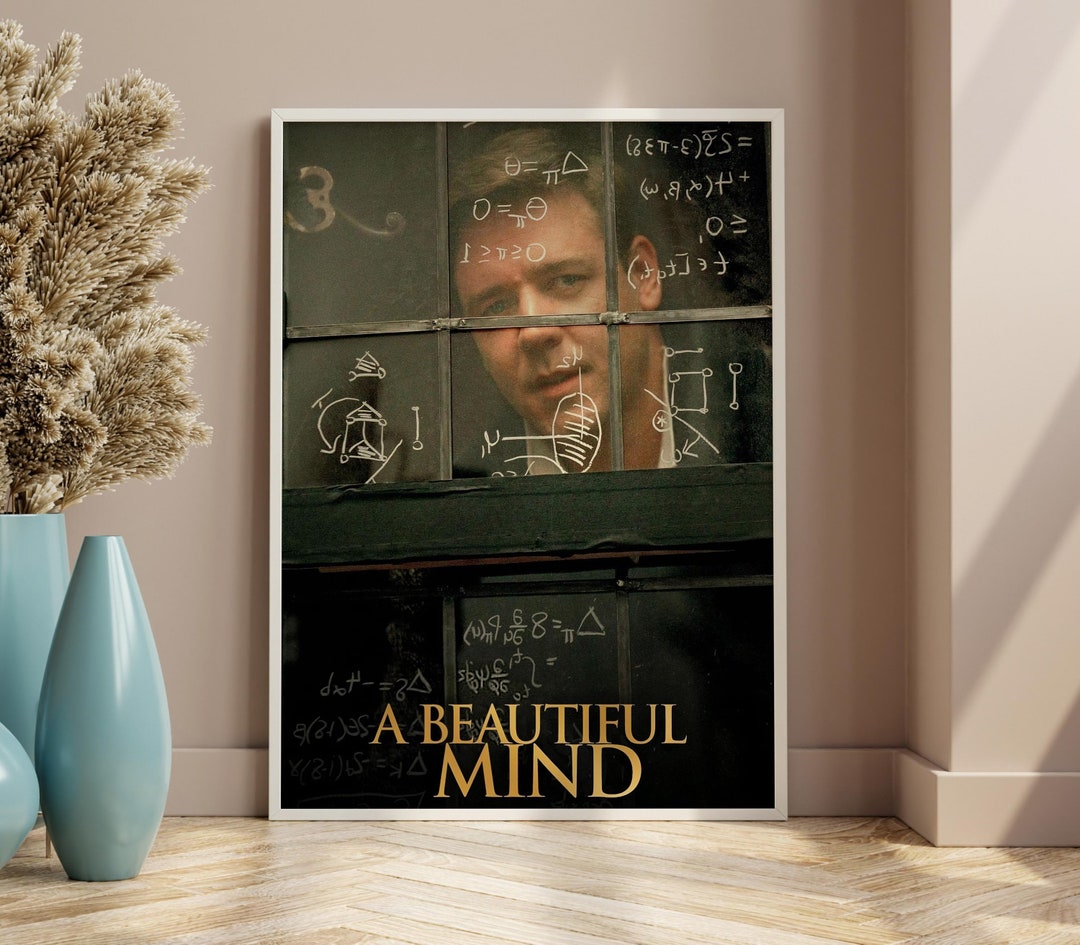A Beautiful Mind 2001 Movie Poster. Ron Howard, Russell Crowe, Jennifer ...