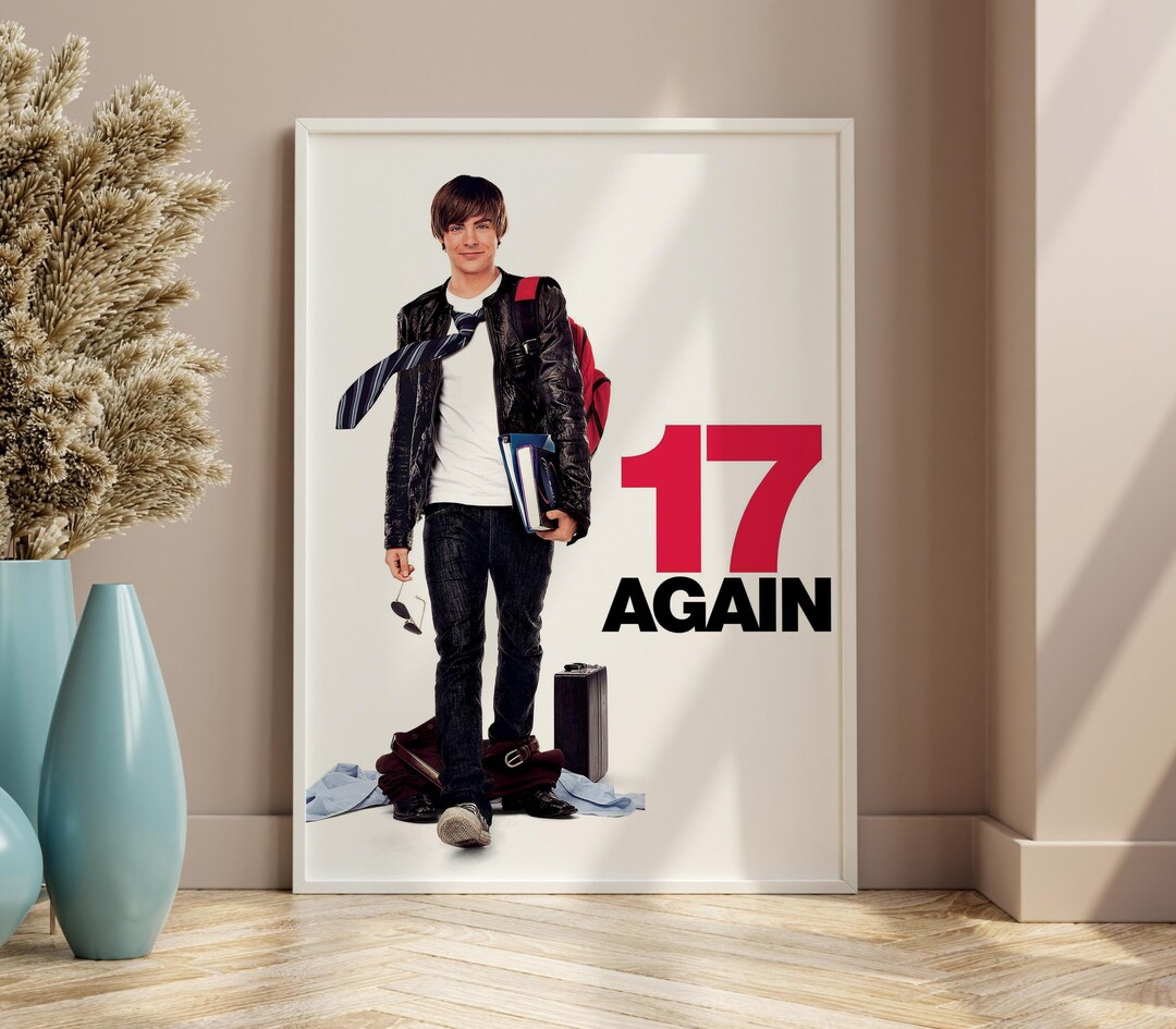 17 Again 2009 Movie Poster. Burr Steers, Zac Efron, Matthew Perry - Etsy