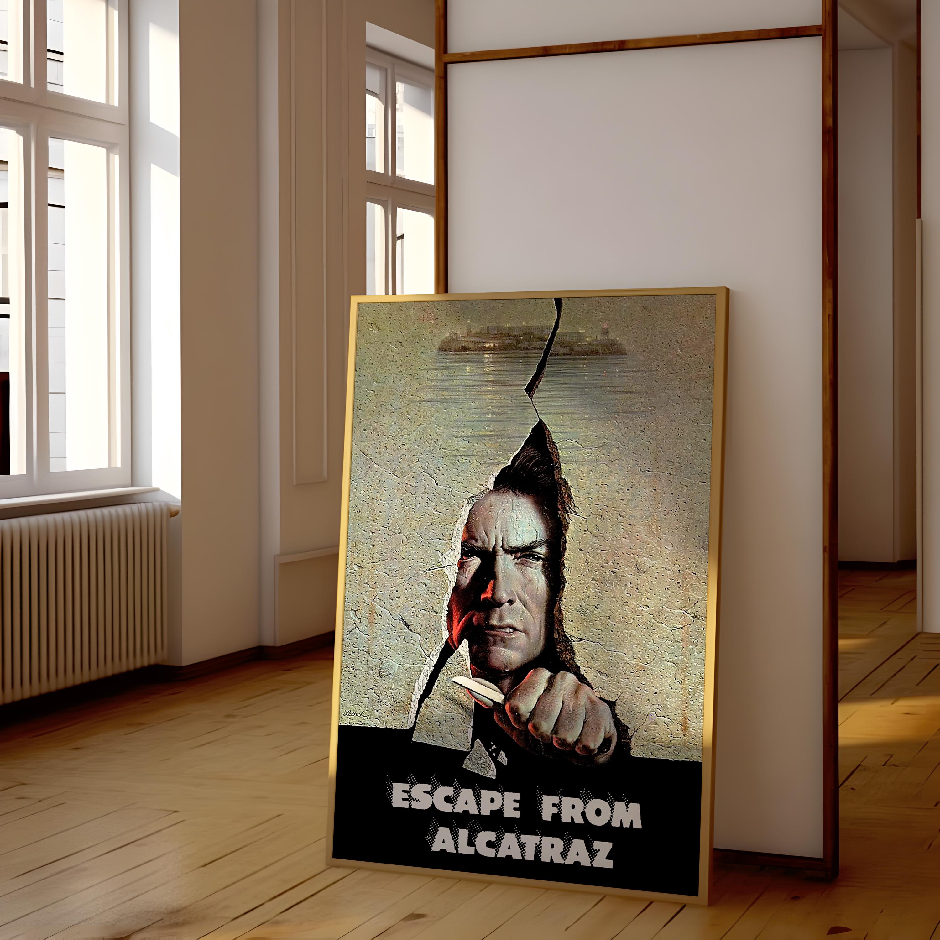 Escape From Alcatraz - 1979 Movie Poster. Don Siegel, Clint Eastwood ...