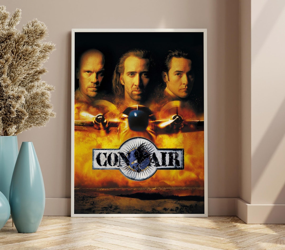 Con Air 1997 Movie Poster. Simon West, Nicolas Cage, John Cusack - Etsy