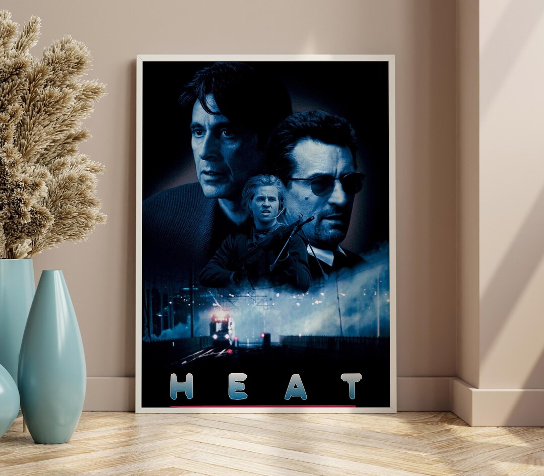 Heat - 1995 Movie Poster. Michael Mann, Al Pacino, Robert De Niro - Etsy