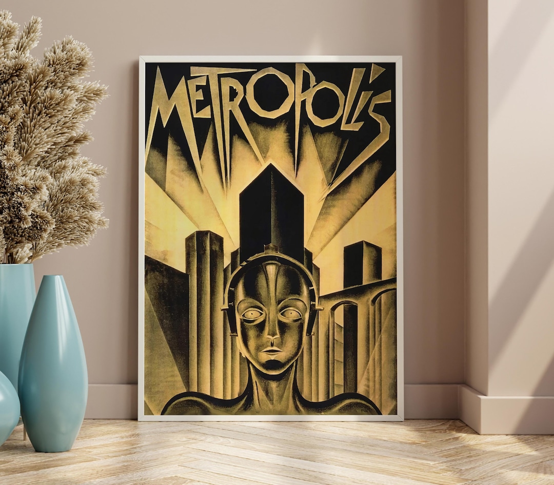 Metropolis 1927 Movie Poster. Fritz Lang, Brigitte Helm, Gustav Fröhlich - Etsy