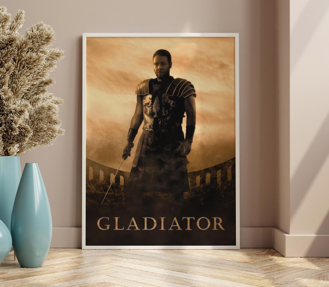 Gladiator 2000 Movie Poster. Ridley Scott, Russell Crowe, Joaquin ...