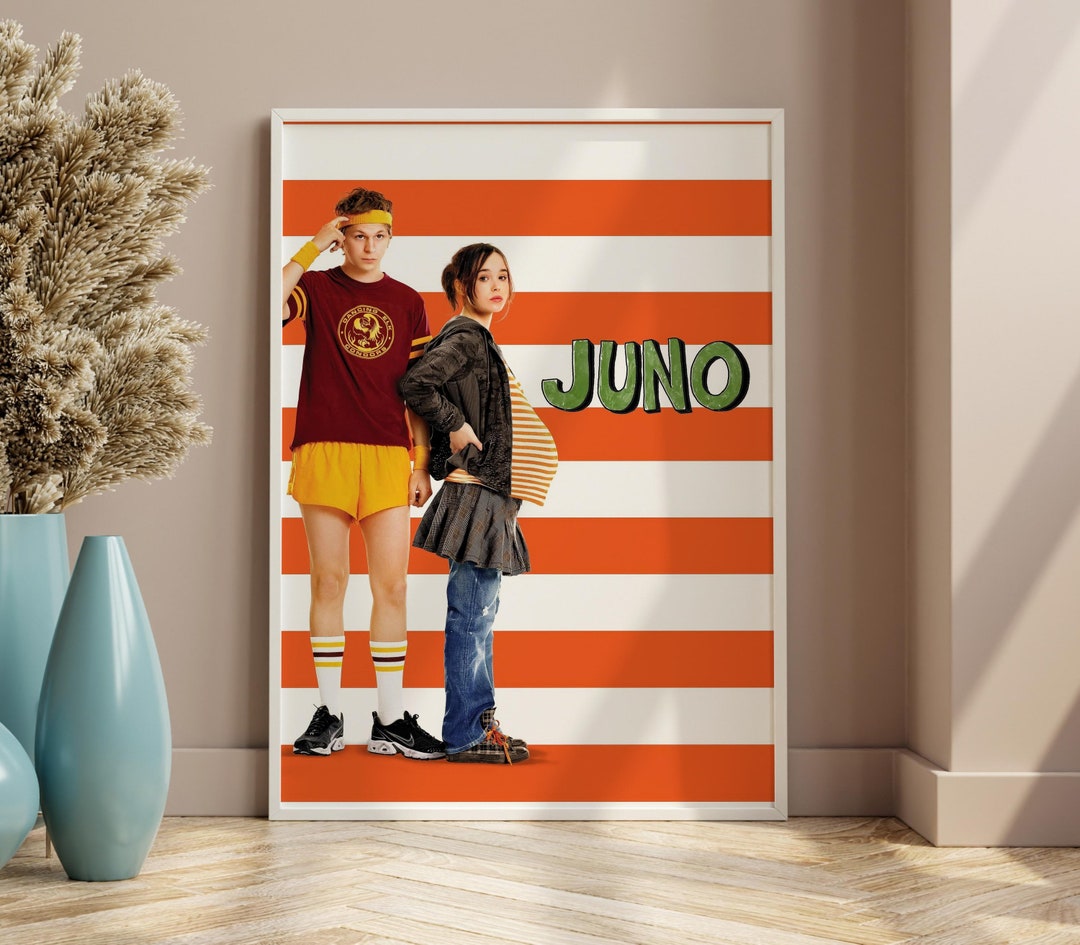 Juno 2007 Movie Poster. Jason Reitman, Ellen Page, Michael Cera - Etsy