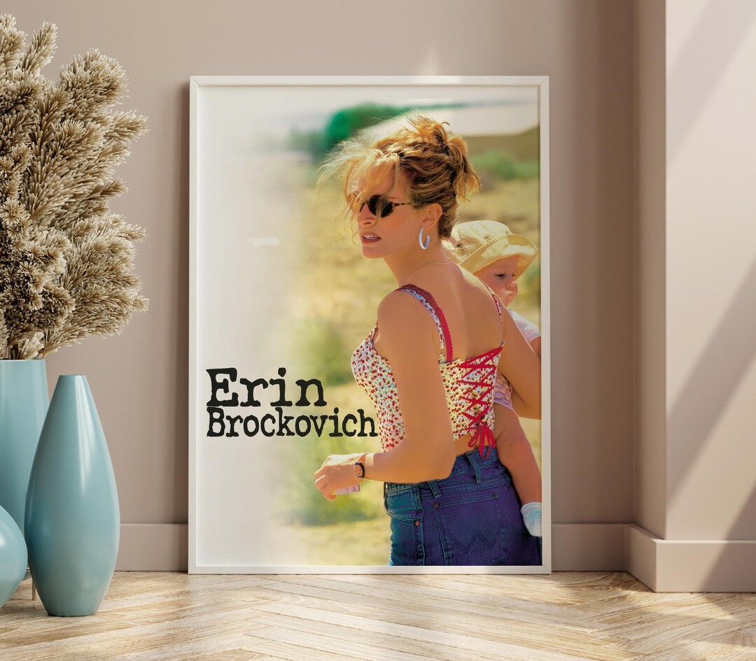 Erin Brockovich 2000 Movie Poster. Steven Soderbergh, Julia Roberts ...