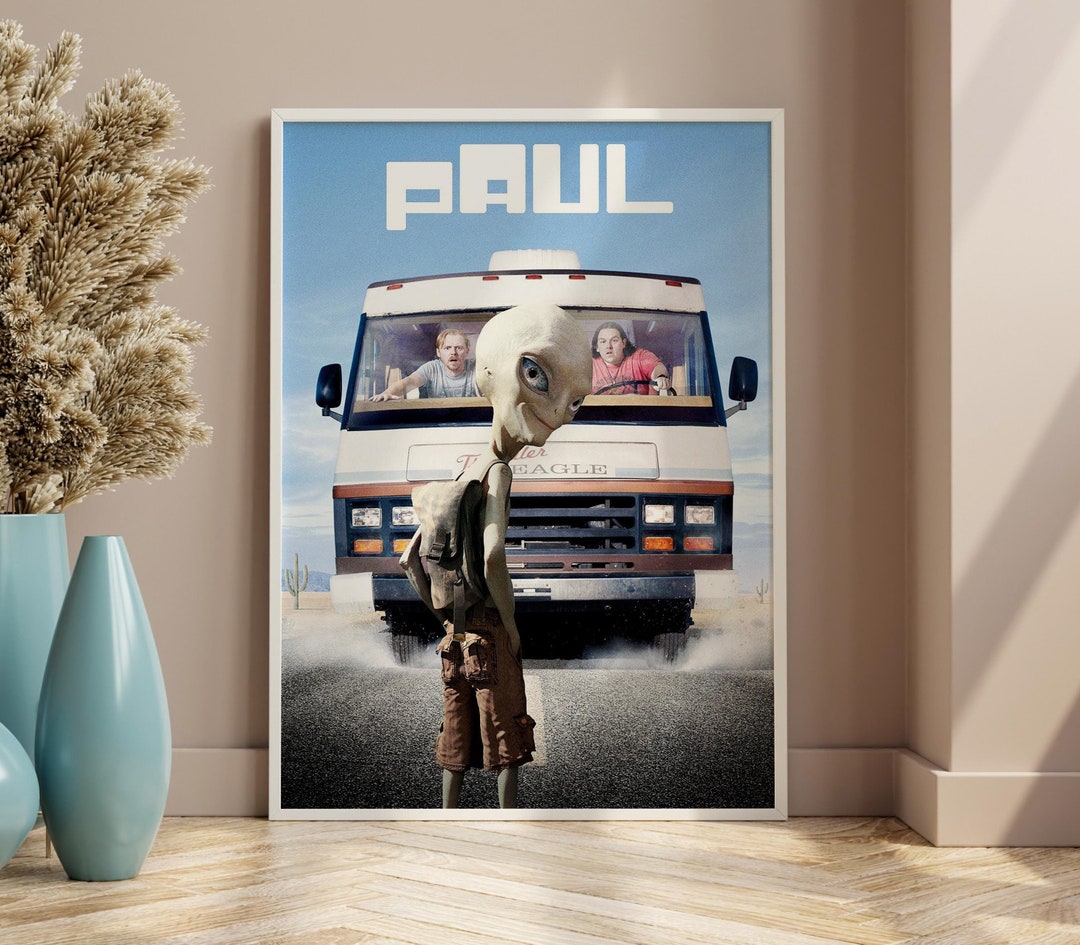 Paul 2011 Movie Poster. Greg Mottola, Simon Pegg, Nick Frost - Etsy