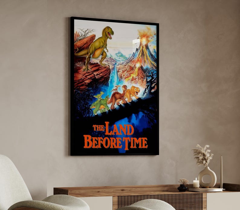 The Land Before Time 1988 Movie Poster. Don Bluth, Pat Hingle, Judith ...