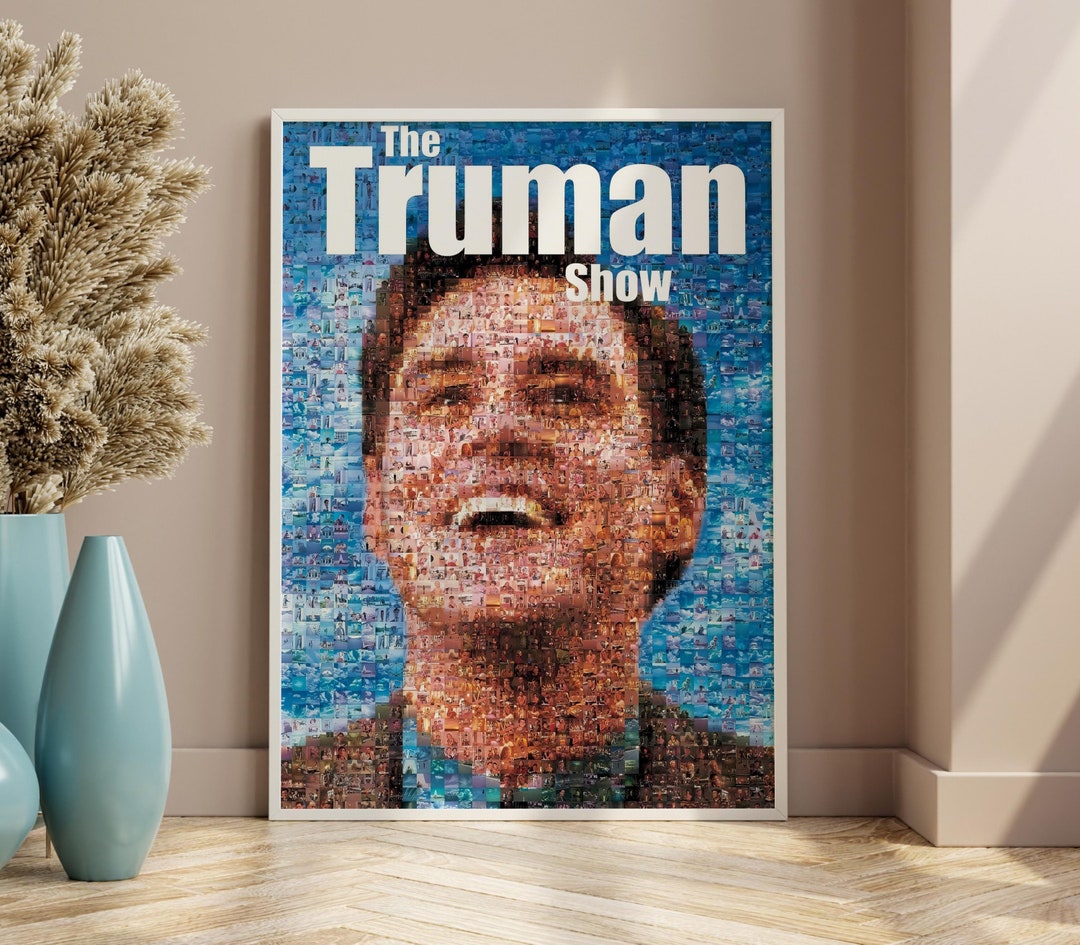 The Truman Show 1998 Movie Poster. Peter Weir, Jim Carrey, Ed Harris - Etsy