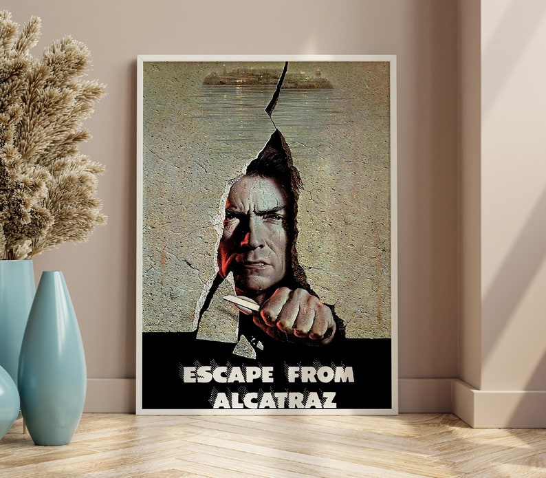 Escape From Alcatraz - 1979 Movie Poster. Don Siegel, Clint Eastwood ...