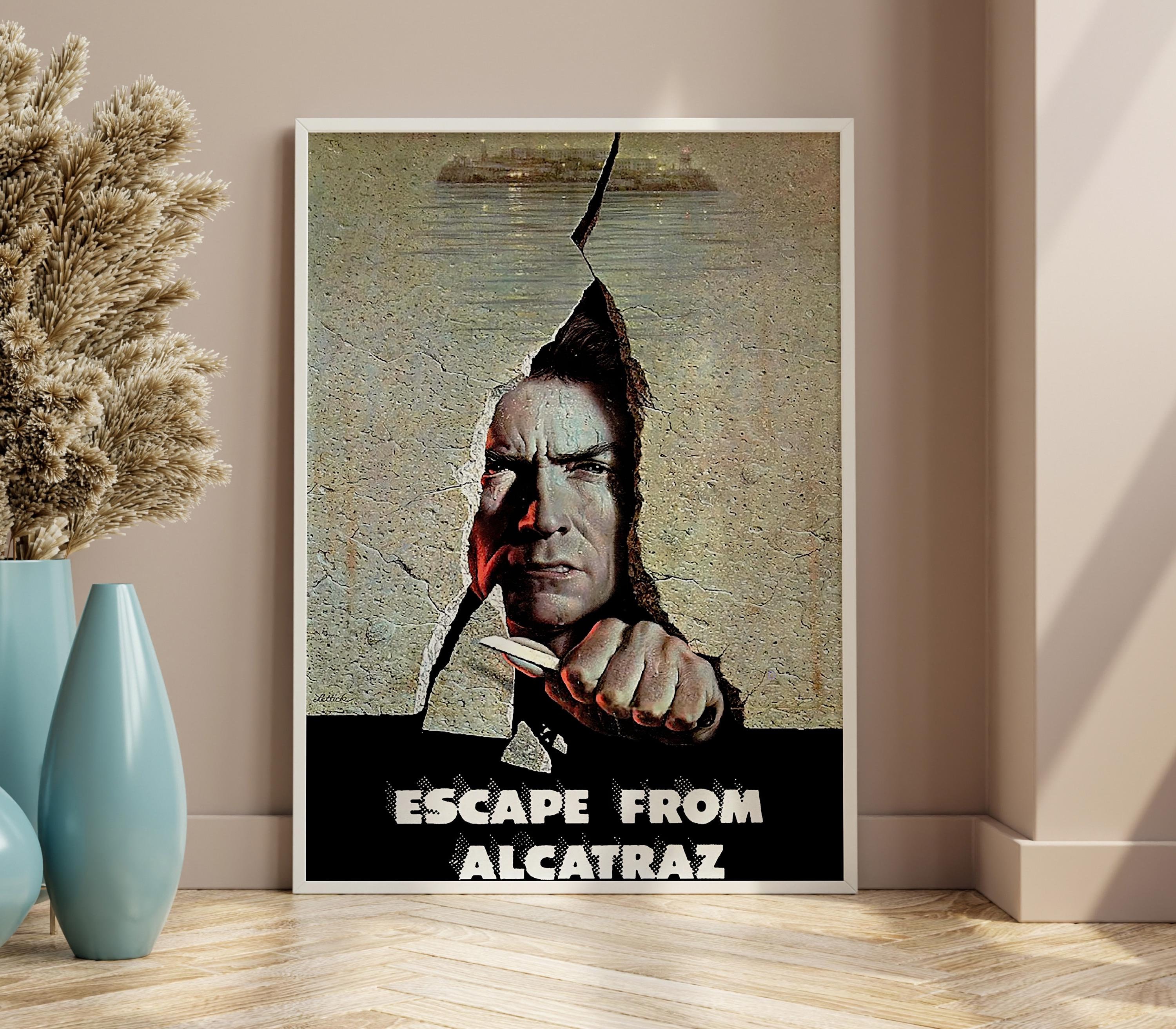 Escape From Alcatraz - 1979 Movie Poster. Don Siegel, Clint Eastwood ...