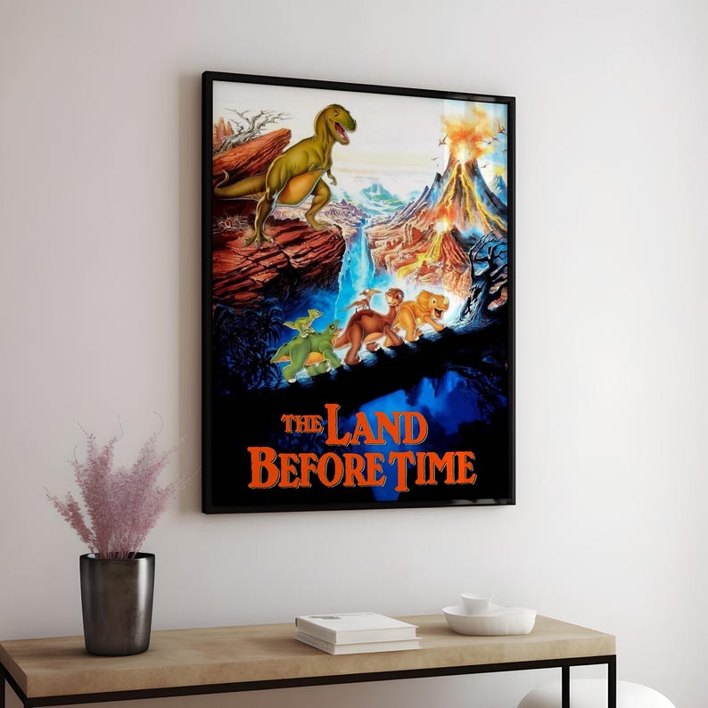 The Land Before Time - 1988 Movie Poster. Don Bluth, Pat Hingle, Judith ...