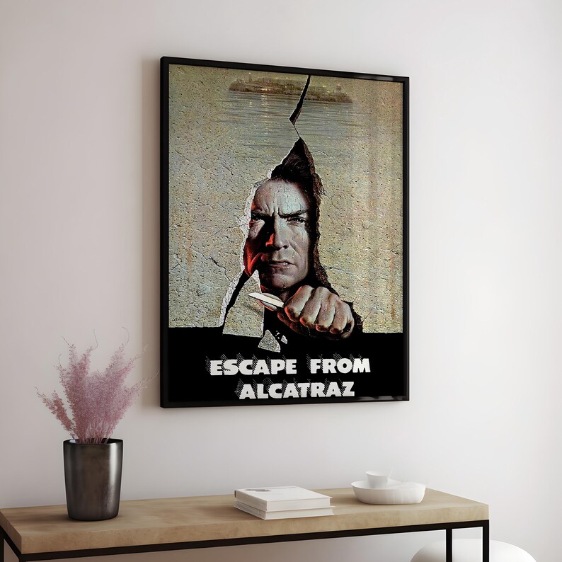 Escape From Alcatraz - 1979 Movie Poster. Don Siegel, Clint Eastwood ...