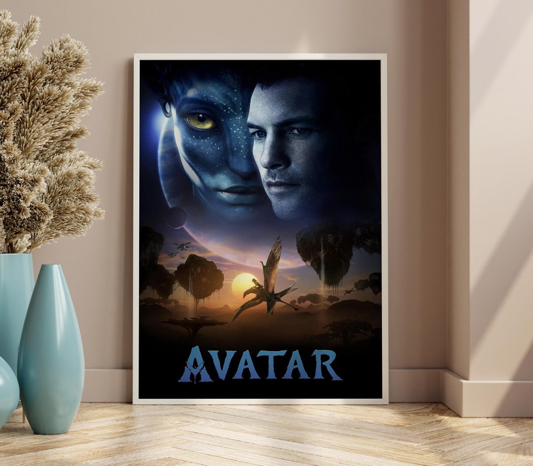 Avatar 2009 Movie Poster. James Cameron, Sam Worthington, Zoe Saldana ...