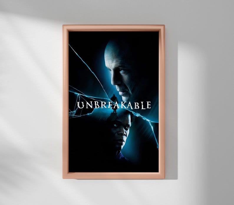 Unbreakable 2000 Movie Poster. M. Night Shyamalan, Bruce Willis, Samuel ...