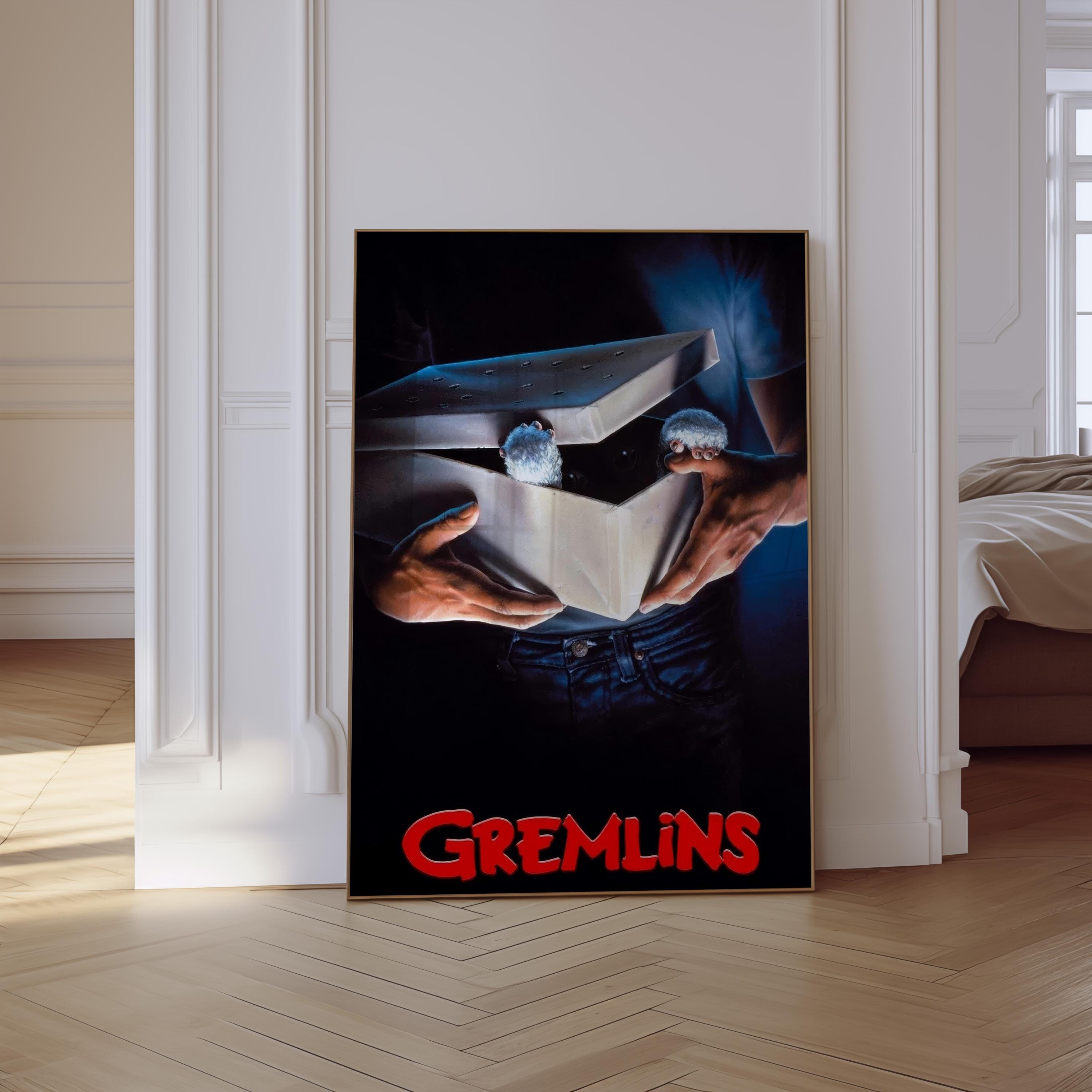 Gremlins 1984 Movie Poster. Joe Dante, Zach Galligan, Phoebe Cates - Etsy