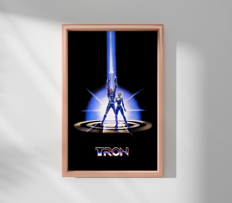 Tron - 1982 Movie Poster. Steven Lisberger, Jeff Bridges, Bruce ...