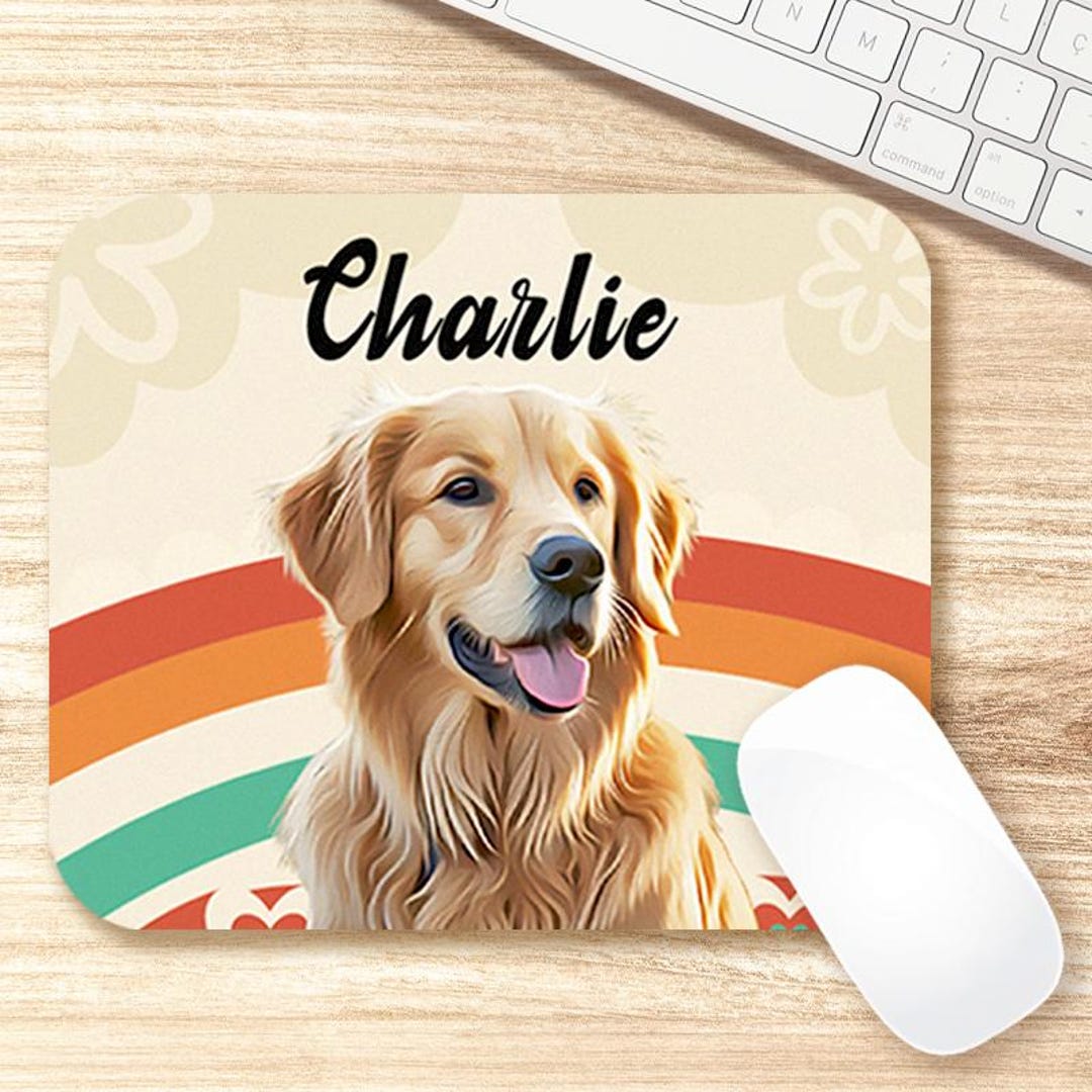 Custom Pet Mouse Pad , Desk Pet, Pet Portrait Mouse Pad, Gifts for Dog ...