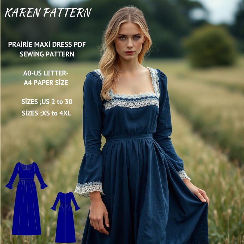 Victorian Prairie Dress - Etsy