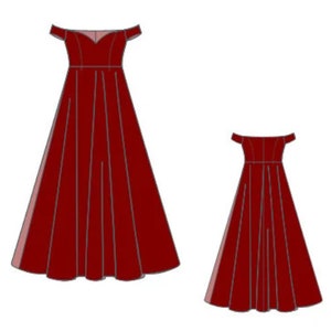 Graduation Maxi Dress Sewing Pattern, Prom Maxi Dress Sewing Pattern ...