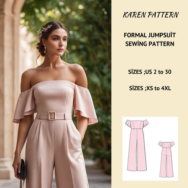 Jumpsuit Pattern - Etsy