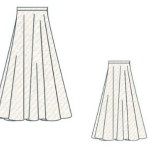 Maxi Flare Skirt Sewing Pattern,ladies Size ; US 2 to 30, A0 -A4 -US ...