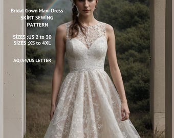 Bridal Gown Sewing Pattern, Ball Gown, Fairy Dress, Wedding Dress ...