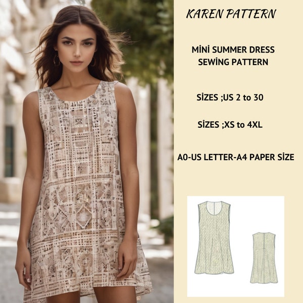 Tent Dress Pattern - Etsy