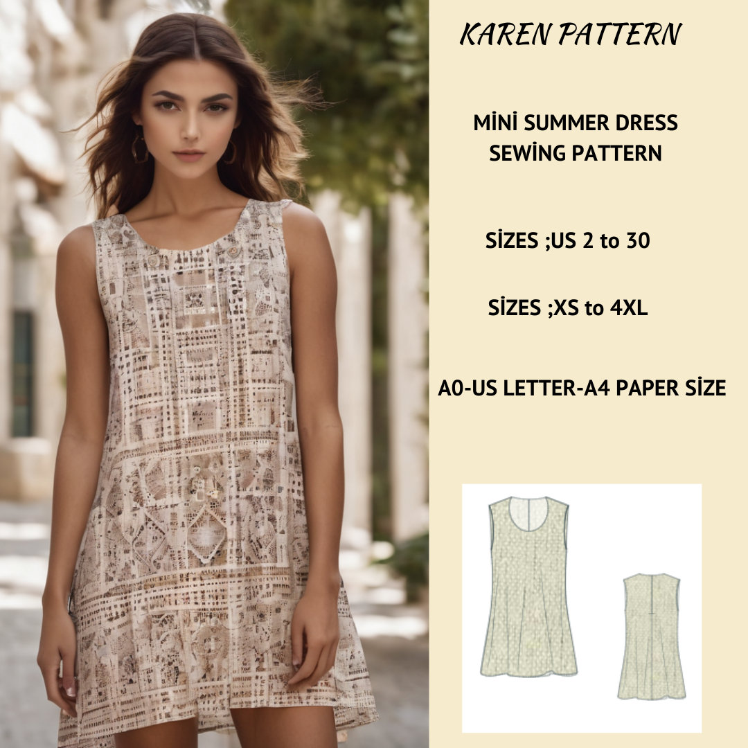 Loose Fit Shift Dress Sewing Pattern,shift Dress,tent Dress,loose Dress ...