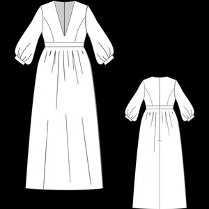 Boho Dress Sewing Pattern,chloe Dress,boho Dress,sundress Pattern ...
