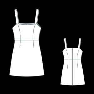 Linen A-line Mini Dress Sewing Pattern(digital Download) - Etsy
