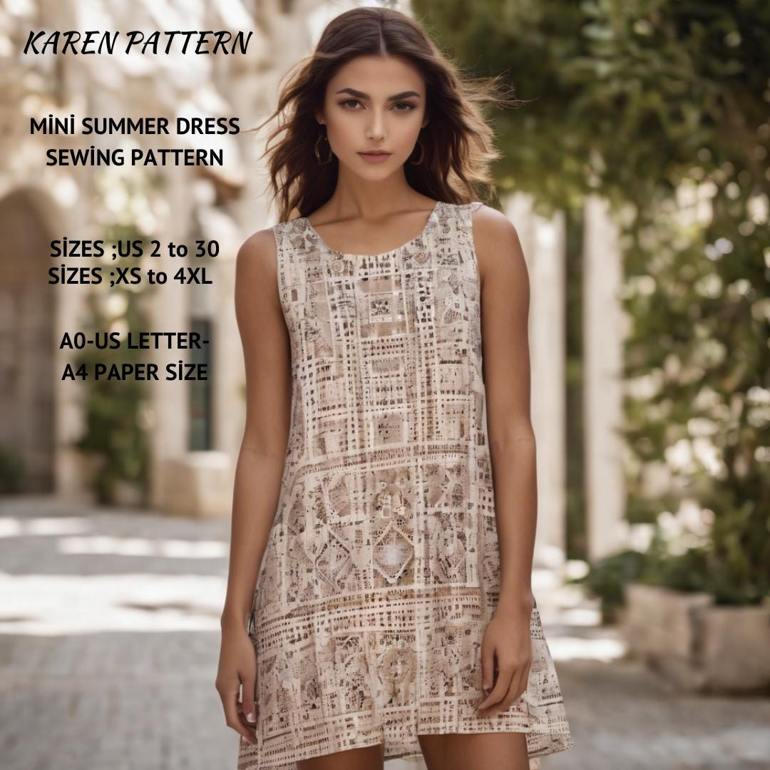 Loose Fit Shift Dress Sewing Pattern,shift Dress,tent Dress,loose Dress ...