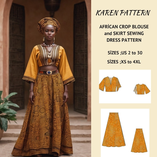 African Sewing Patterns for Dresses - Etsy
