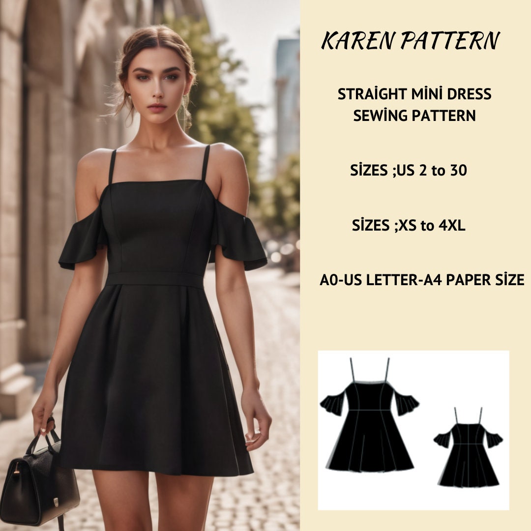 Circle Mini Summer Dress Sewing Pattern,circle Dress Pattern,sleeveless ...